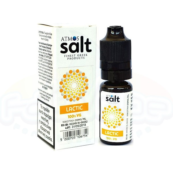 ATMOS LAB - Ατμιστική Βάση Salt LACTIC 10ml / 20mg
